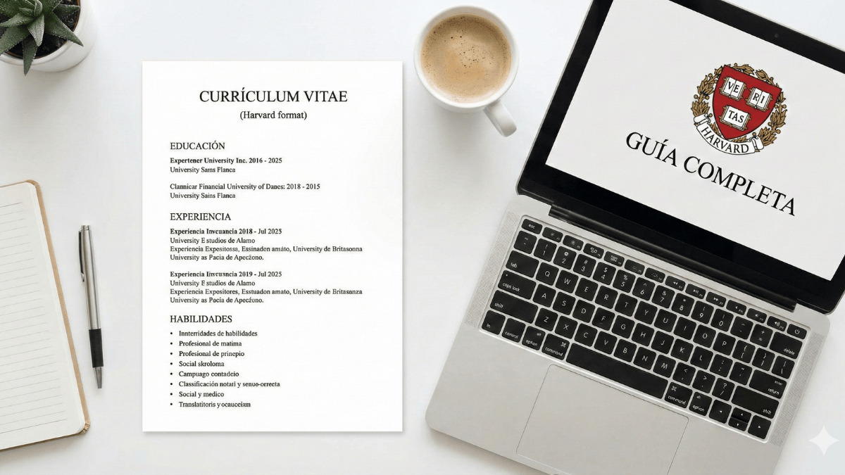 Curriculum vitae formato Harvard | Ejemplos y formatos 2026